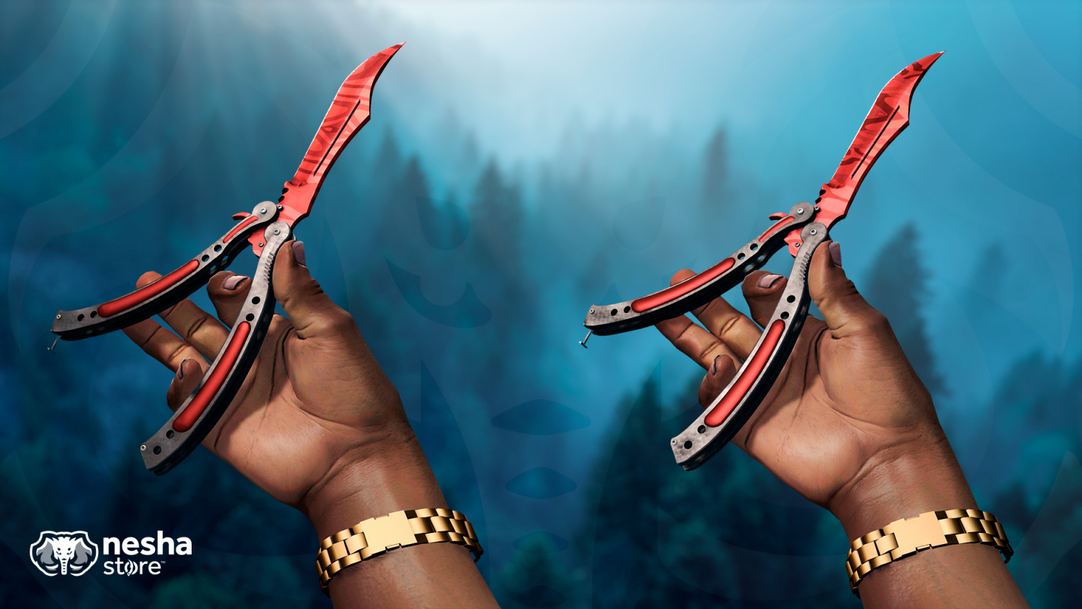 Top 7 skins de Butterfly do CS:GO