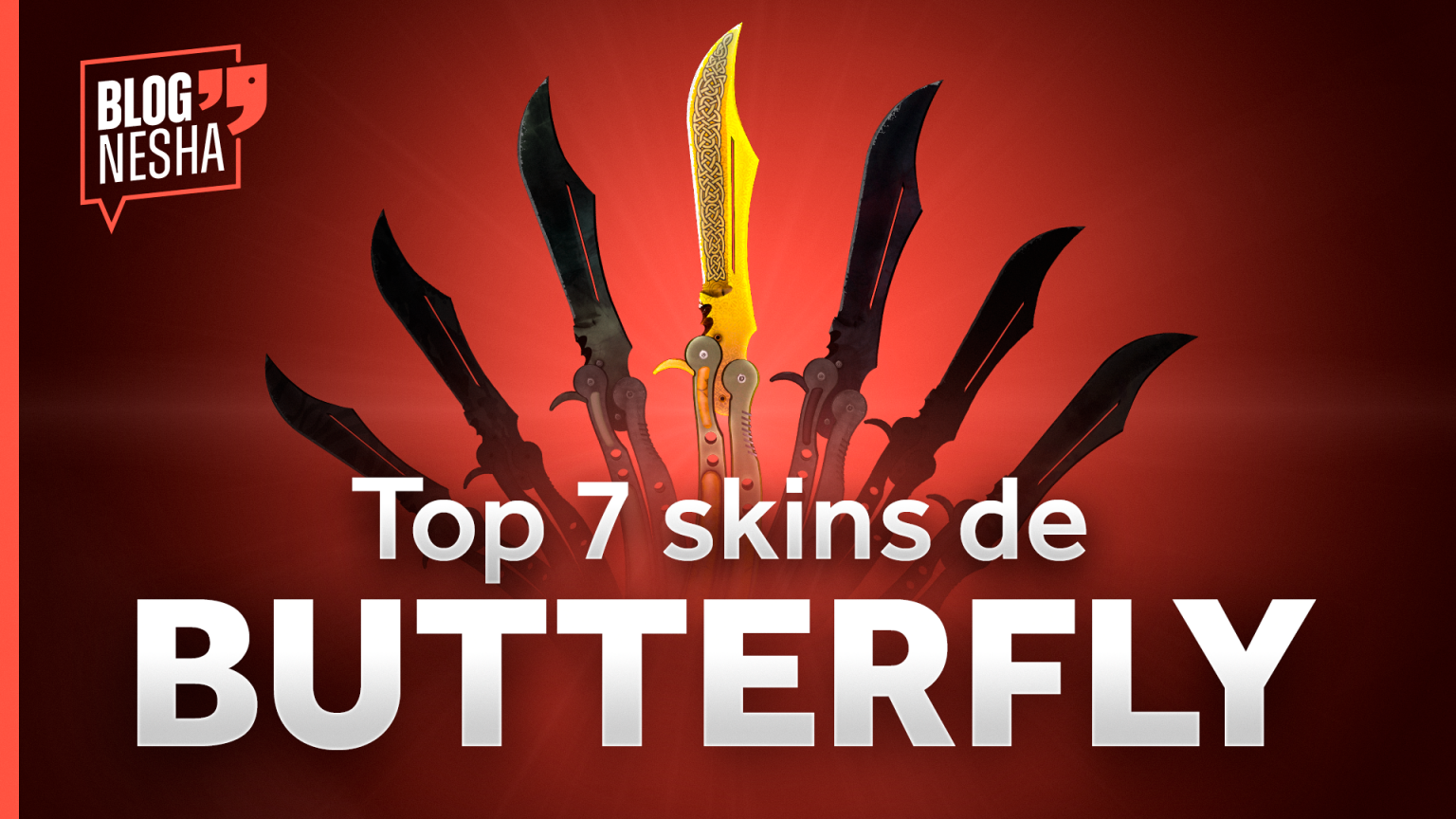 Top 7 skins de Butterfly do CS:GO