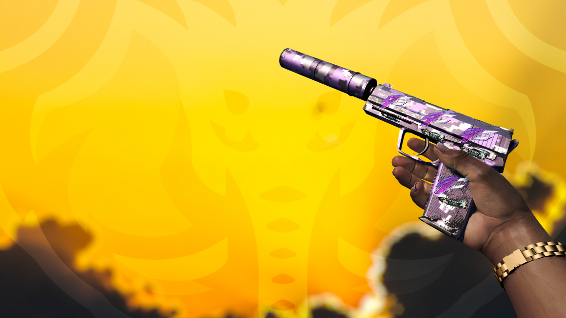 USP-S Camuflagem Digital — Roxo